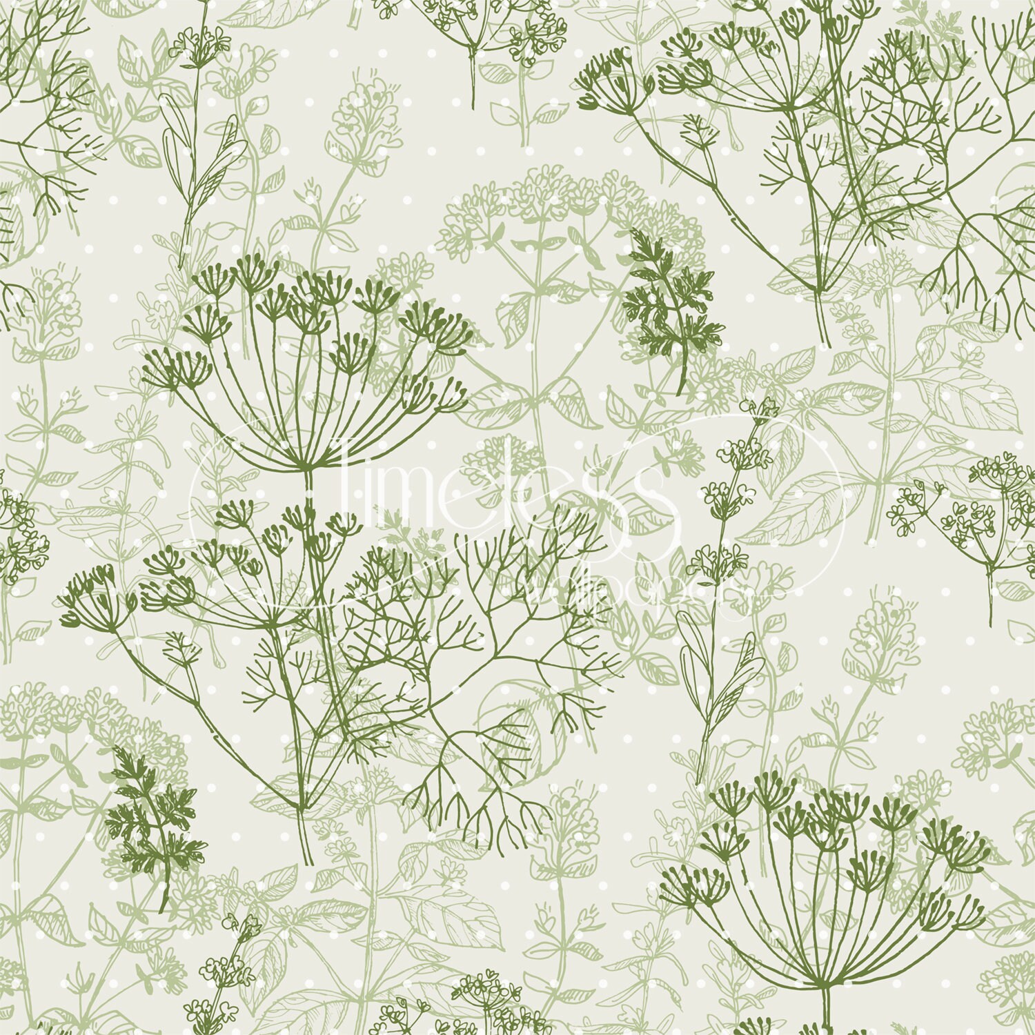 Herbal French Wallpaper Removable Wall Mural Peel and Stick - Etsy
