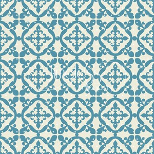 Moroccan Tile Removable Wallpaper Blue and Golden Wall Mural - Etsy