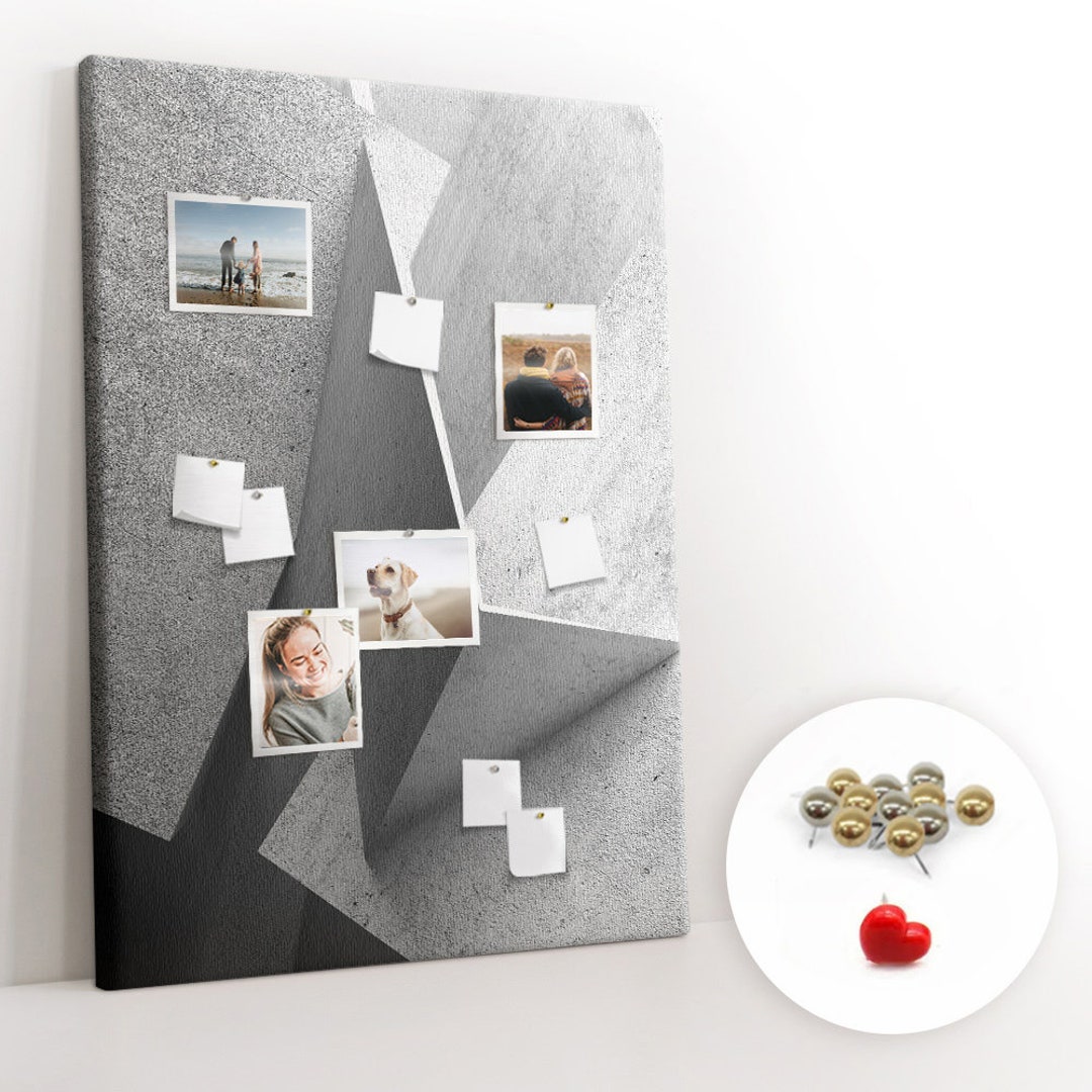 Geometric Abstract, Memo Board, Student's Notes Board, Black and White ...