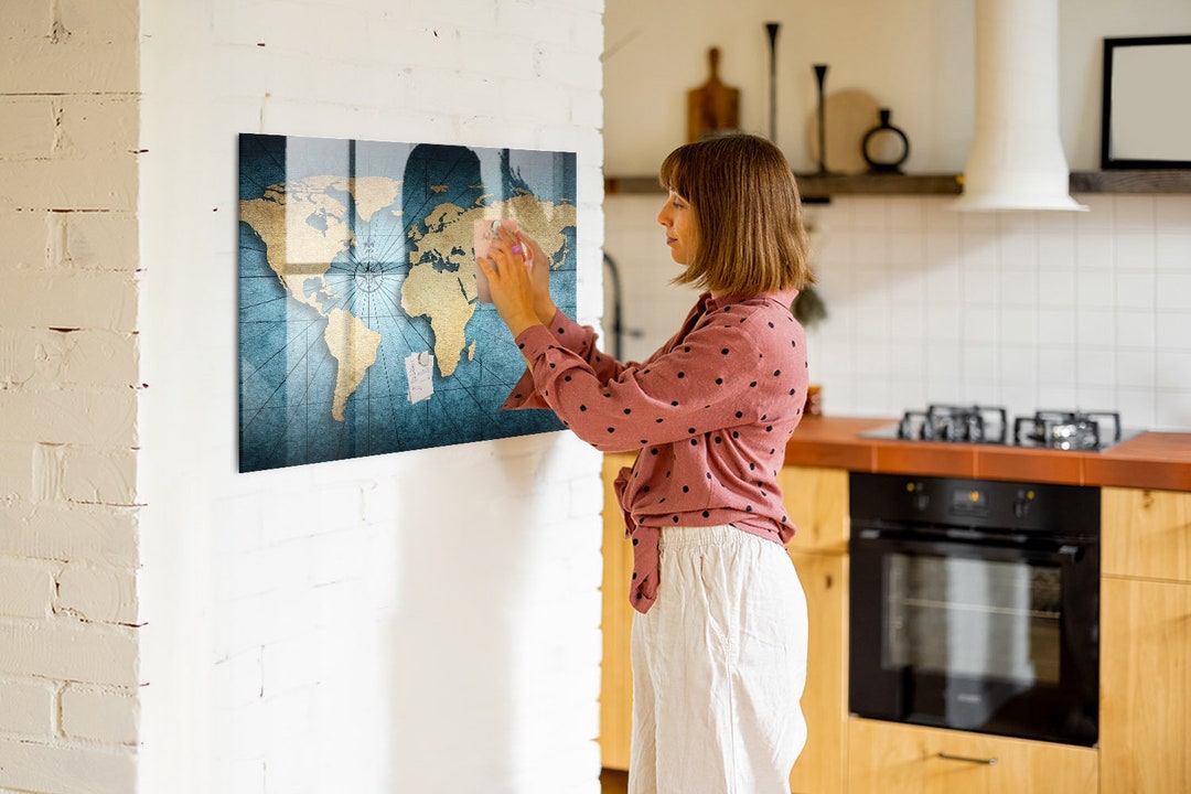 Multicolour World Map 3D, Travel Tracker, Places Visited Map, Places ...