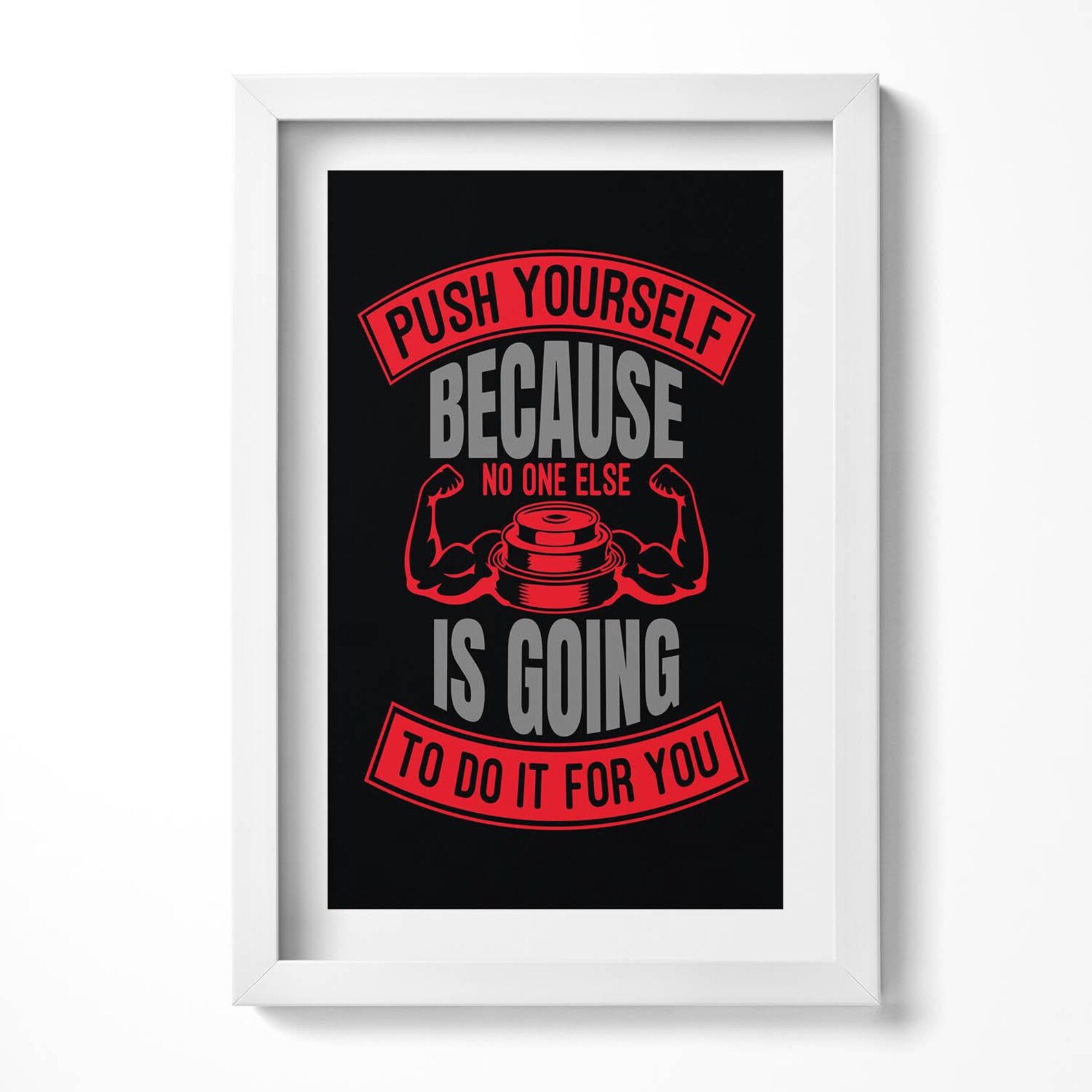 Inscription "push Yourself Because No One Else is Going to Do It for ...