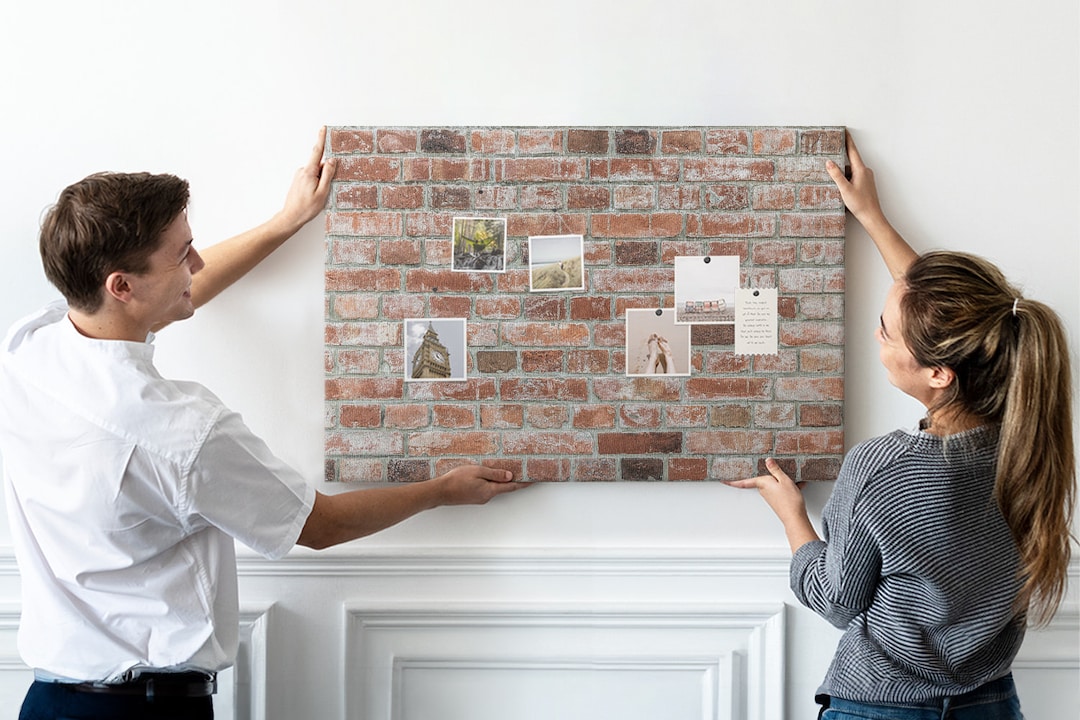 Brick Wall, XXL Student's Notes Board, Personalized Pattern, Cork Board ...