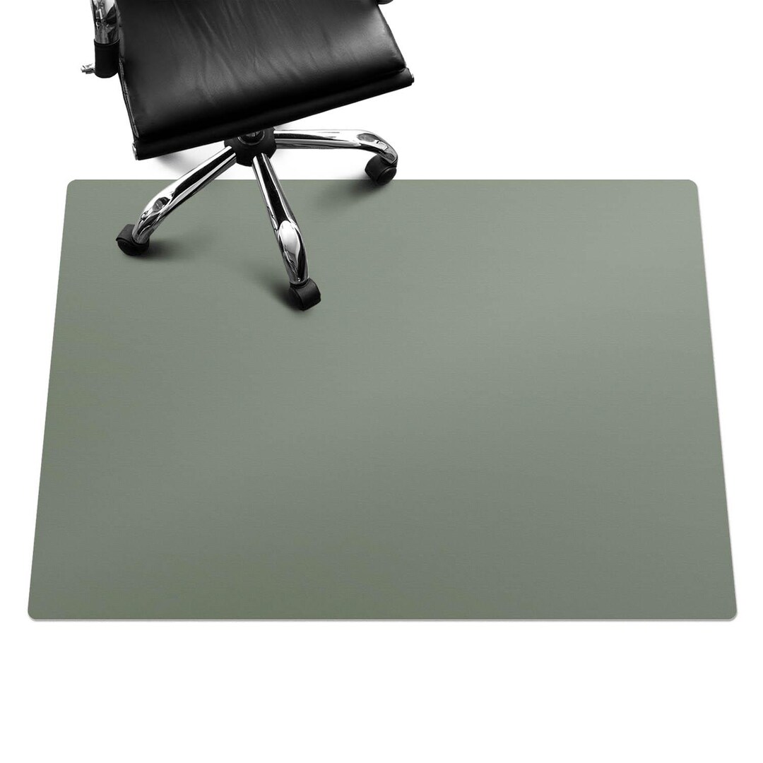 Color Olive Office Chair Floor Protector, Green Chair Floor Protector ...