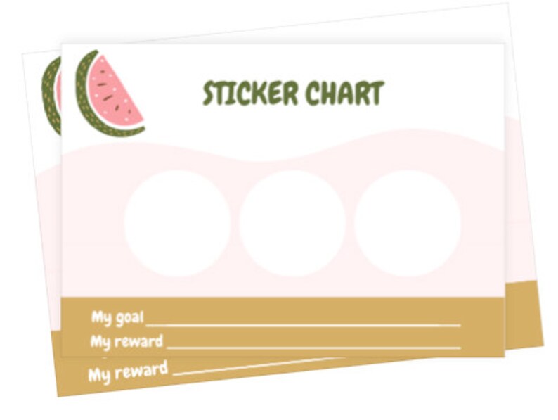 Kids Reward Chart Kids Sticker Chart Sticker Chart Reward Chart Kids ...