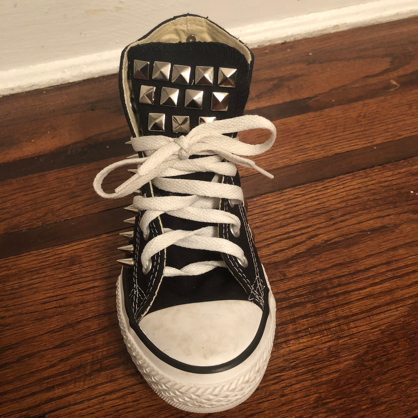 Adult Studded Punk All Star Converse - Etsy