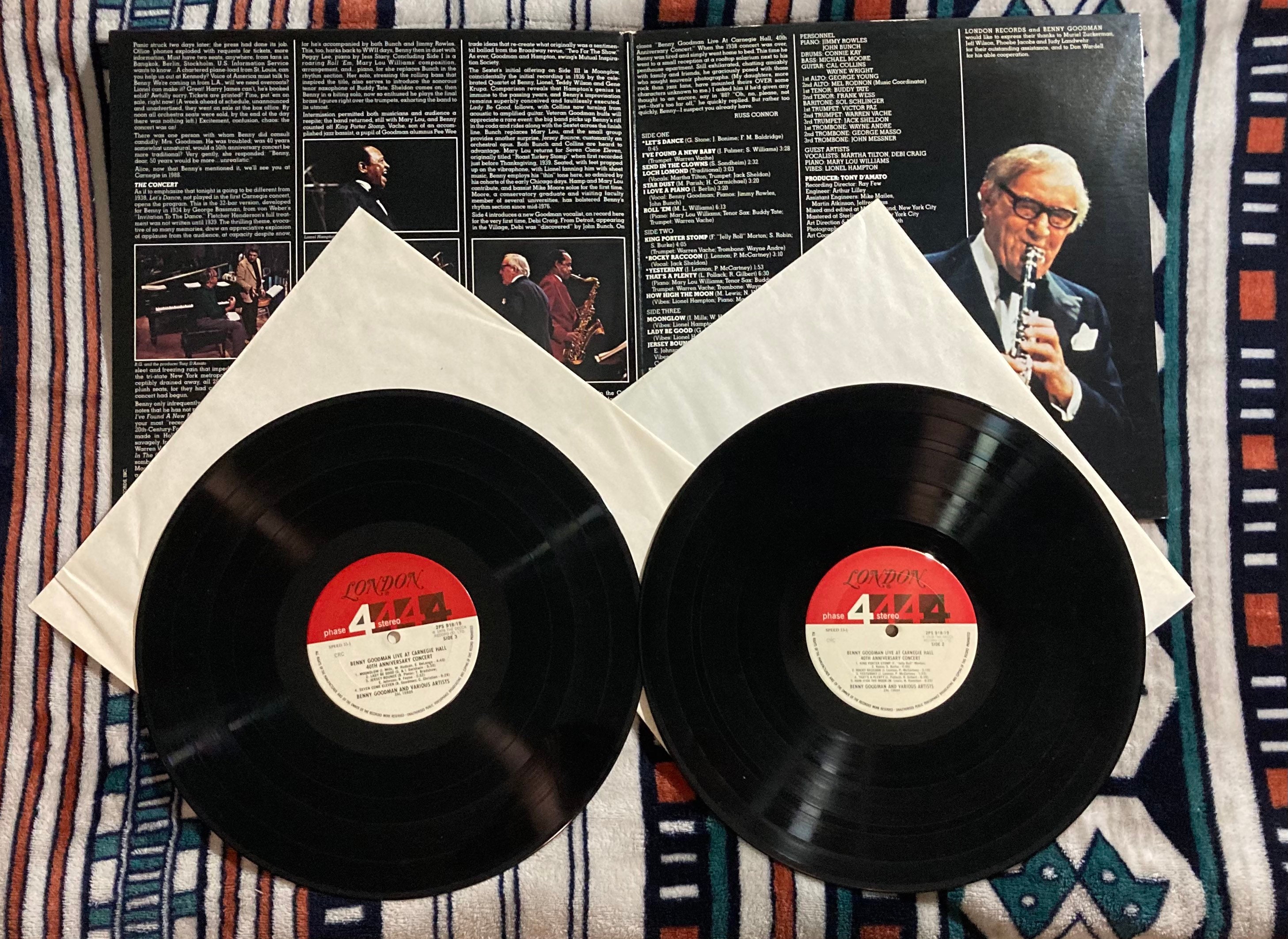 Benny Goodman Live at Carnegie Hall disque vinyle 1978 - Etsy France
