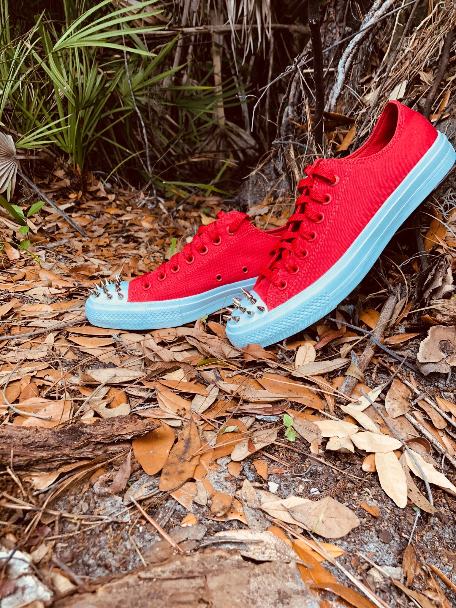 Punk spiked Chucks Converse Chuck Taylor All Stars - Etsy México