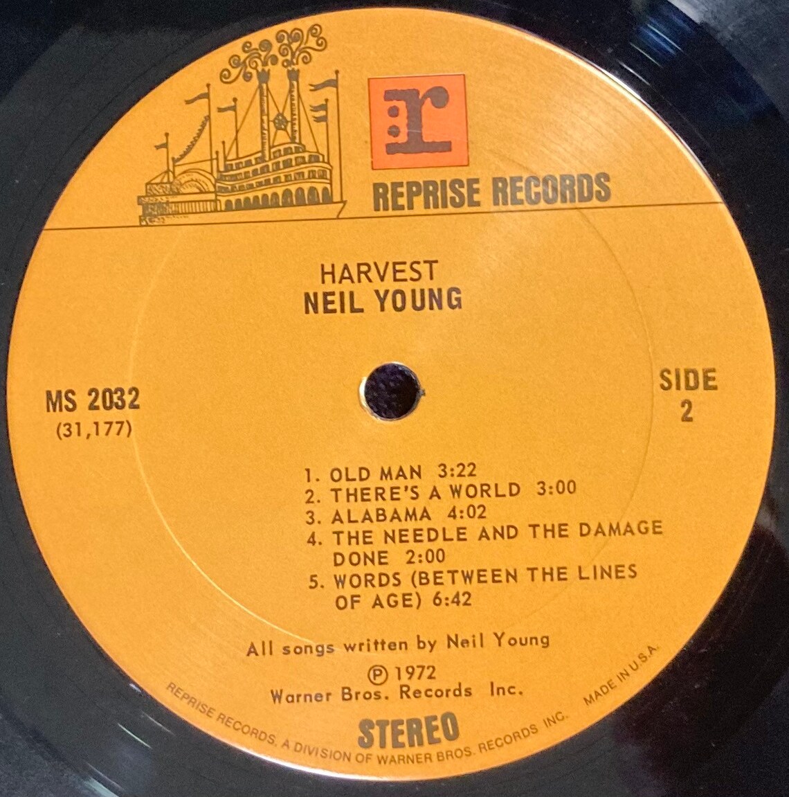 Neil Young Harvest disco de vinilo 1972 | Etsy