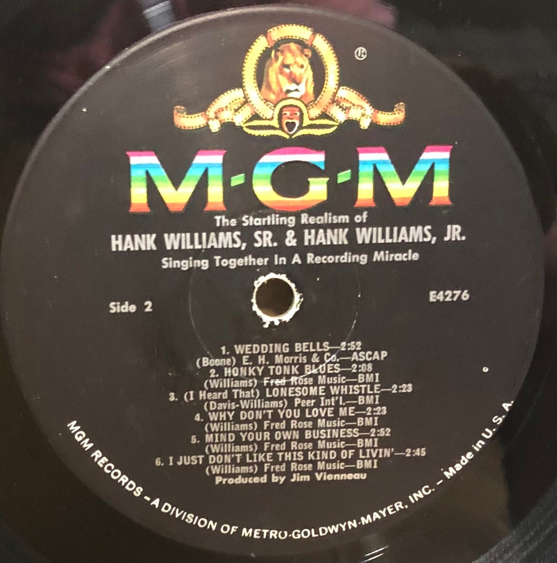 Hank Williams Sr Jr Father And Son Vinyl Record 1965 Etsy