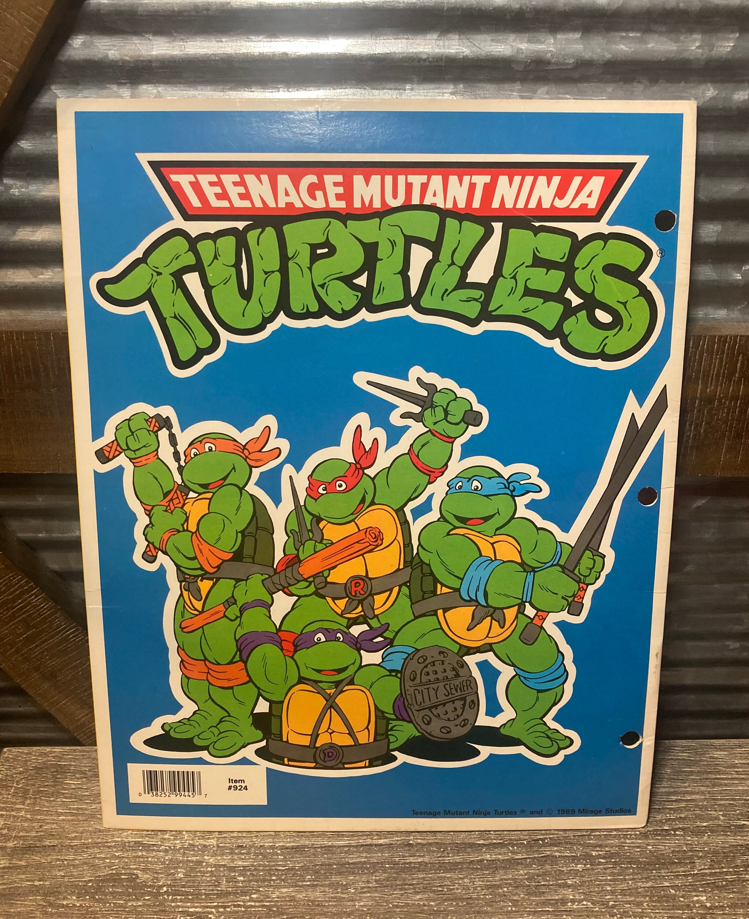 Vintage Teenage Mutant Turtles Folder - Etsy