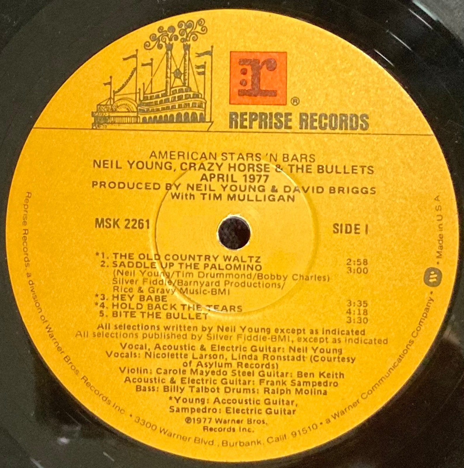 Neil Young American Stars n Bars vinyl record 1977 | Etsy