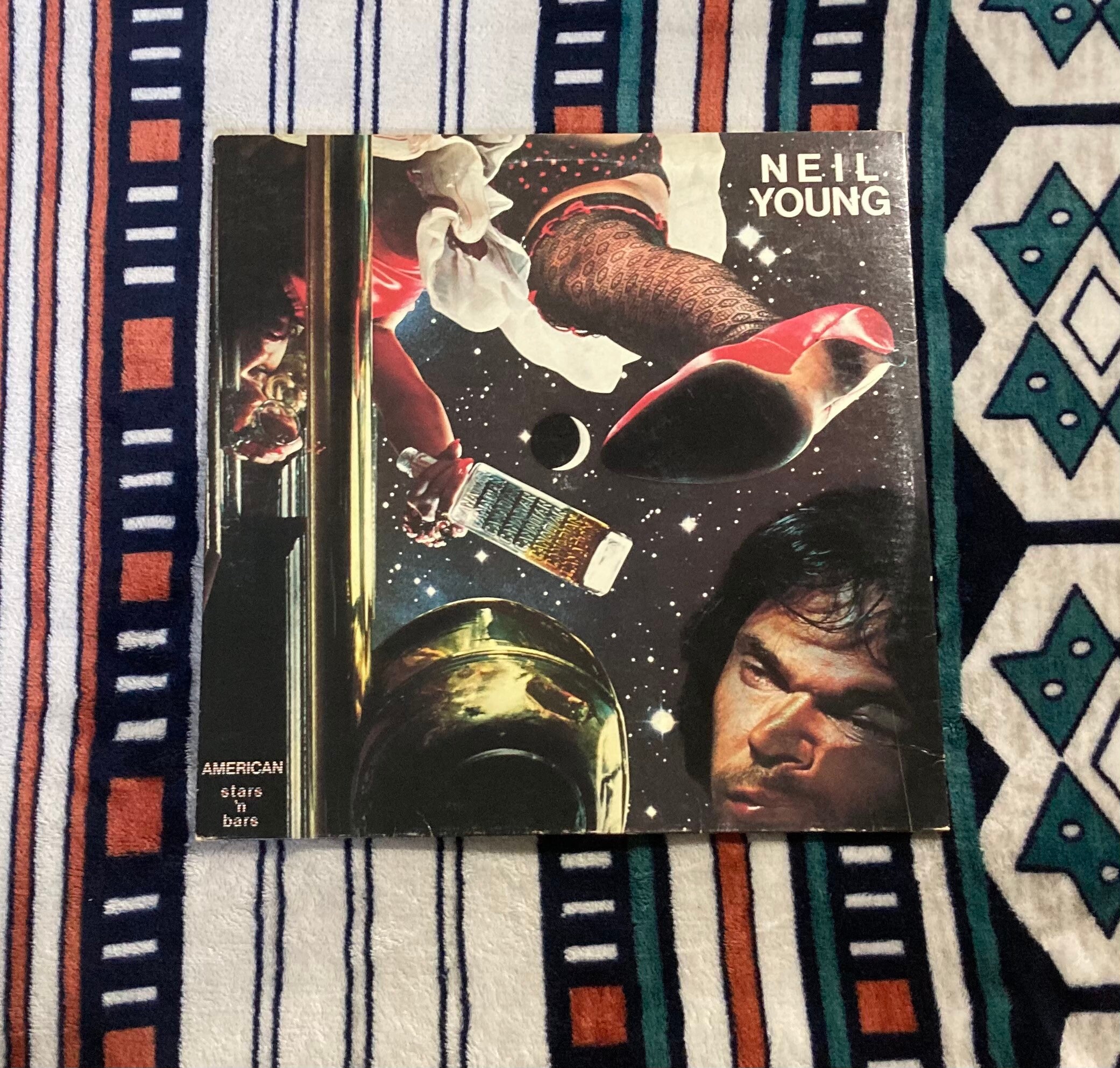 Neil Young American Stars n Bars disco de vinilo 1977 - Etsy España