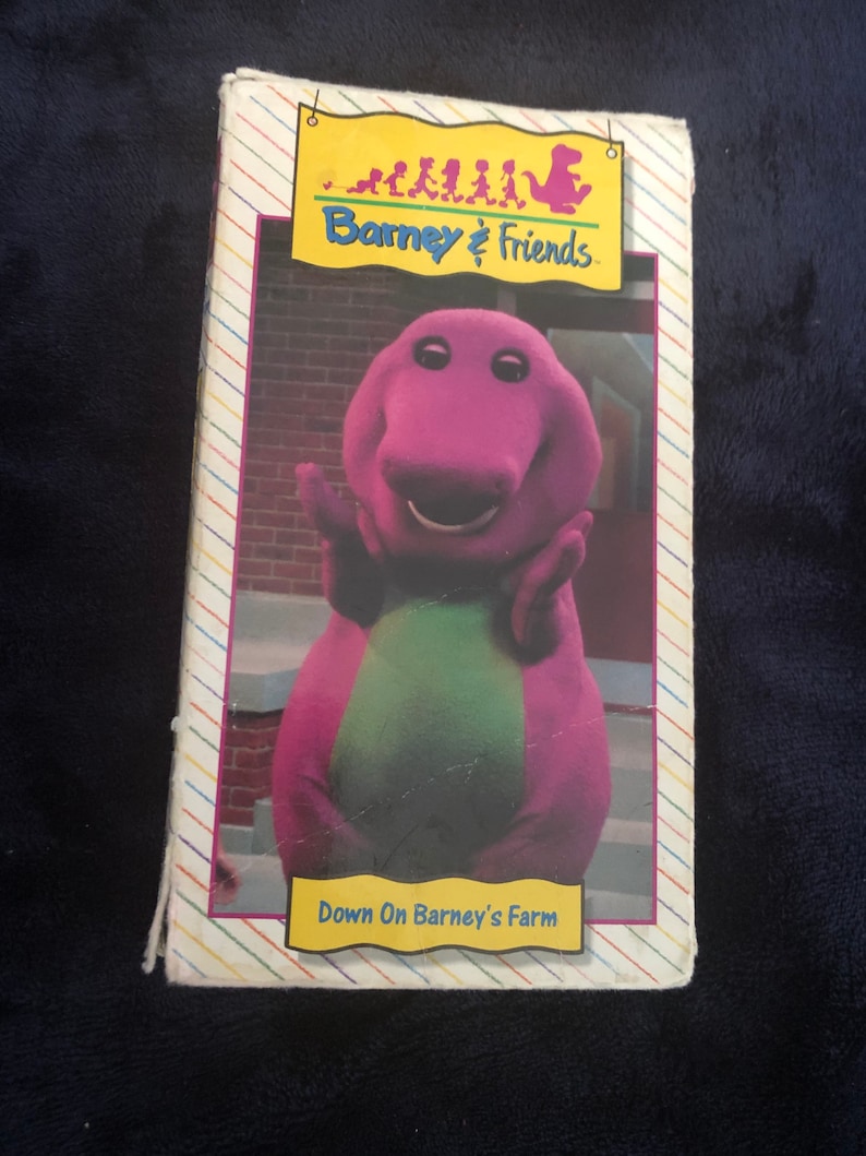 Barney & Friends Down on Barneys Farm VHS - Etsy