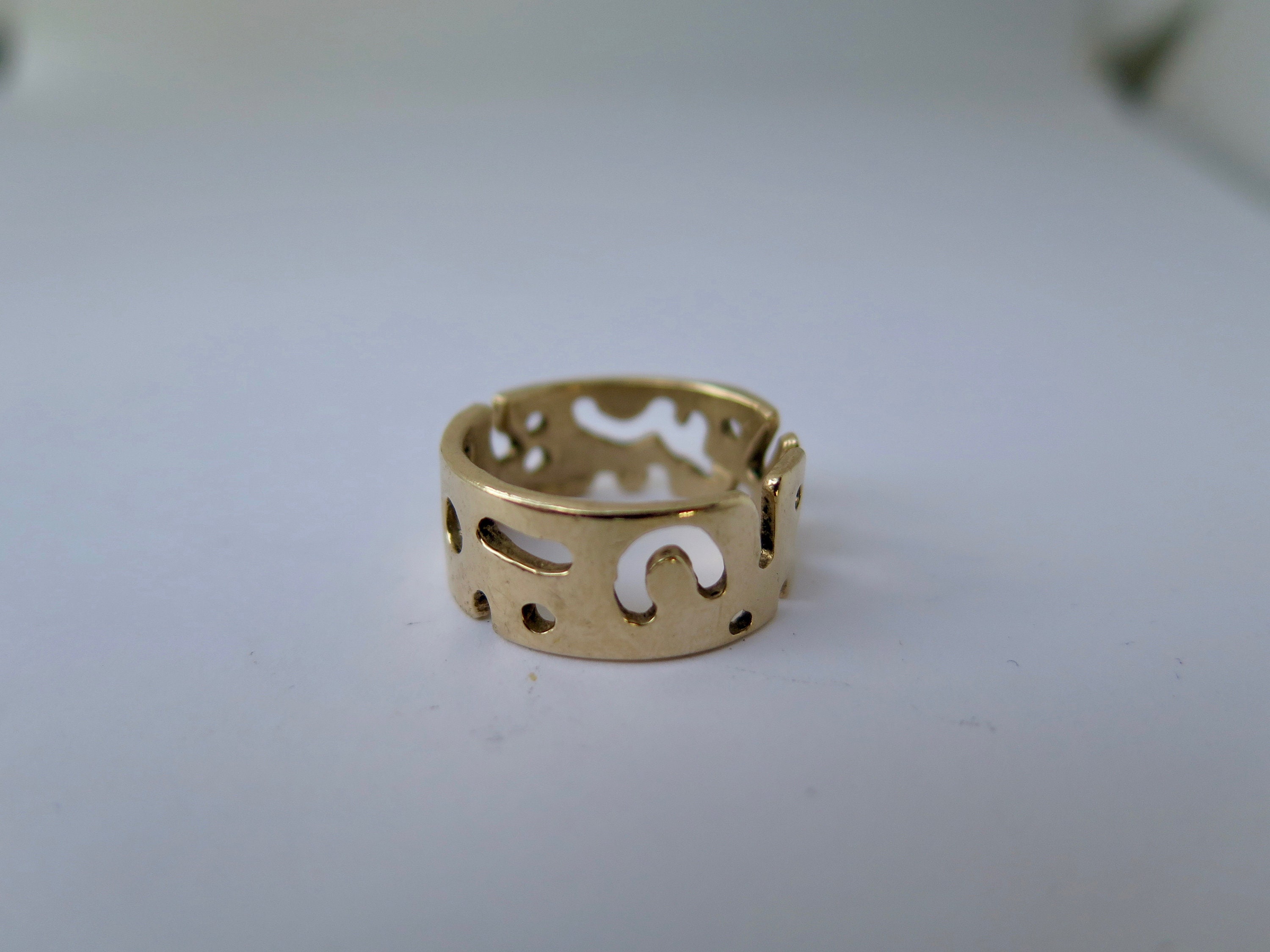 10k Solid Gold Bacteria Ring Gold Ring Statement Ring - Etsy