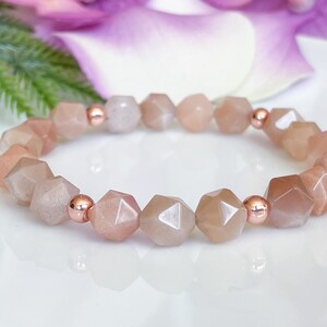 Sunstone Bracelet Healing Crystals Bracelet Natural Gemstone | Etsy