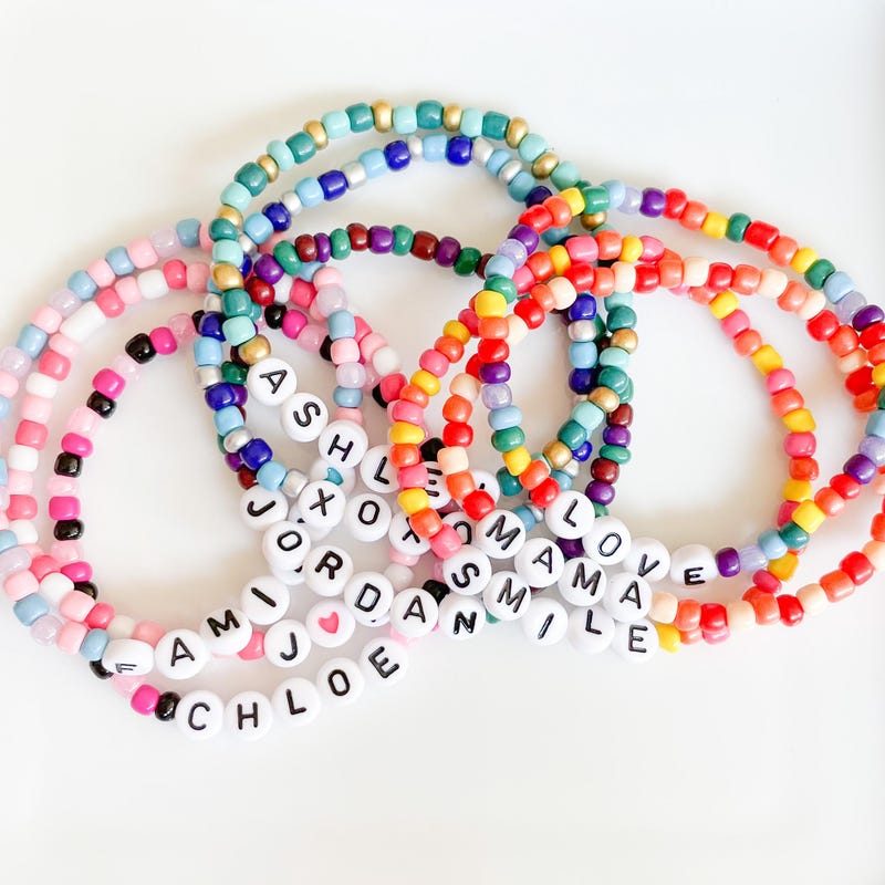 Friendship Letter Bracelet - Etsy