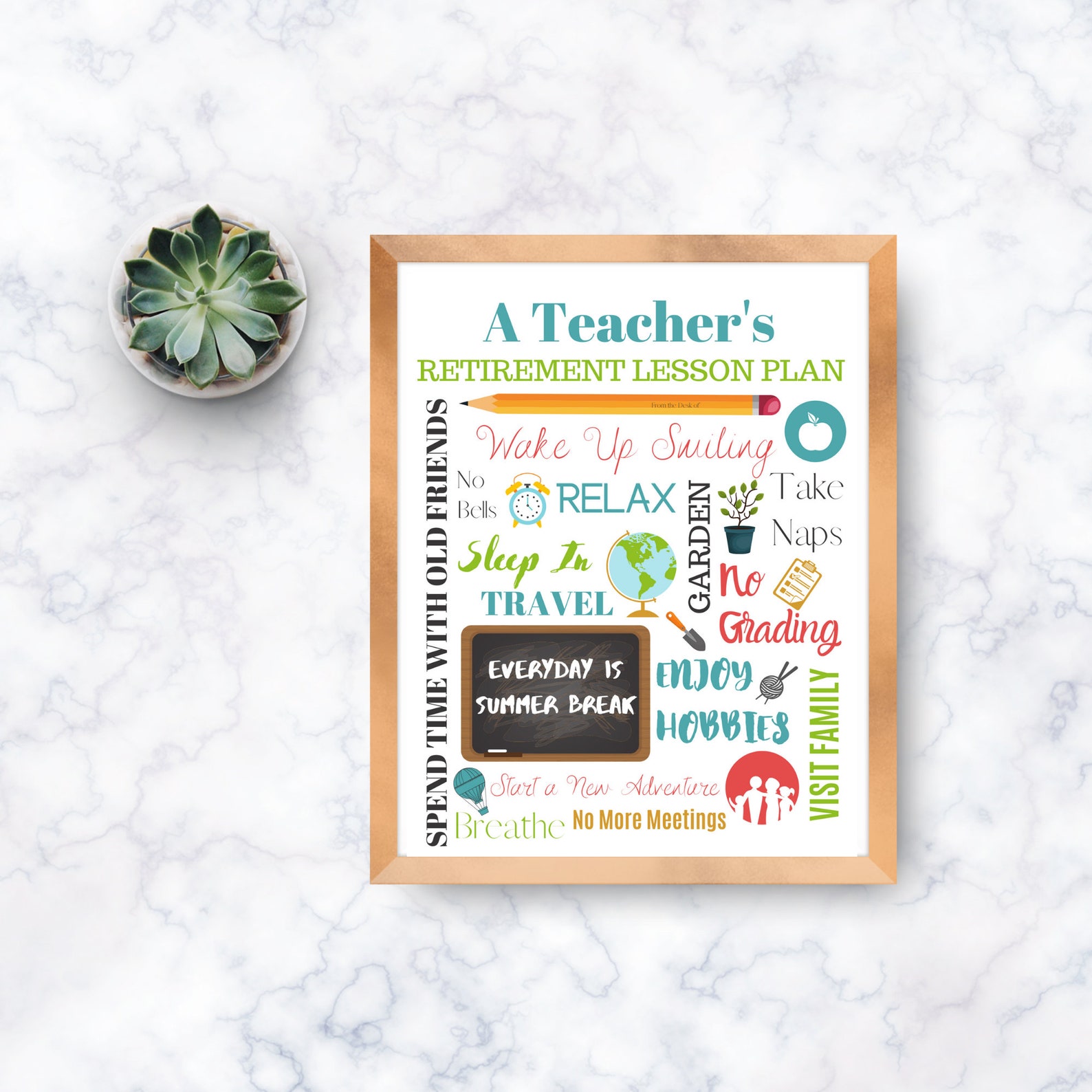 Teacher's Retirement Lesson Plan - Teacher Gift- Retirement Gift ...