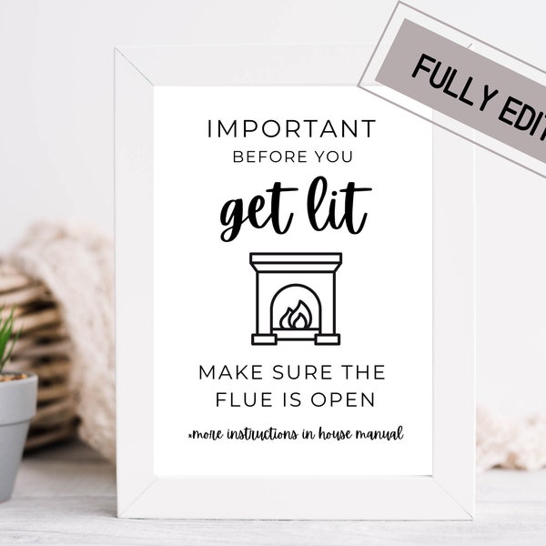 Fireplace Signs - Etsy