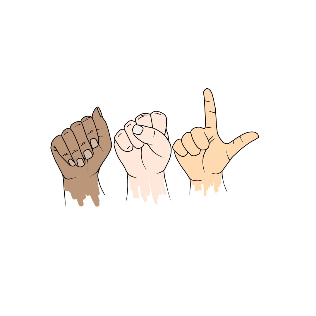 ASL Alphabet Color Drawings- American Sign Language, 54 Images All 26 ...