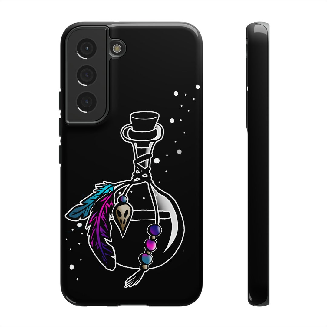 Black Fantasy Magic Potion Bottle Phone Case for Android - Etsy