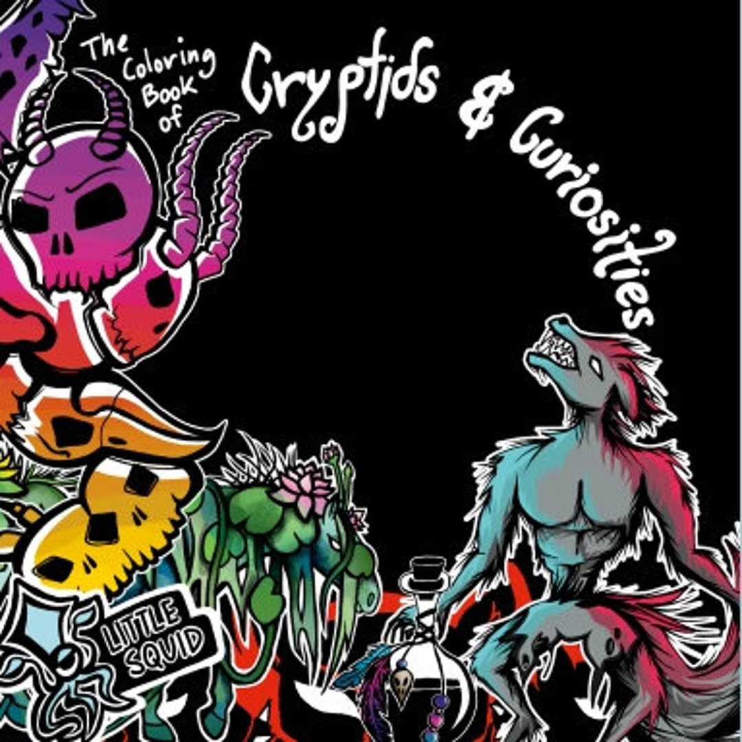 Coloring Book of Cryptids & Curiosities- Digital Download, Kids ...