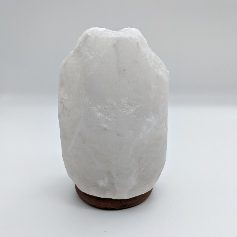 Blue Himalayan Salt Lamp Natural White Crystal Salt Lamp | Etsy