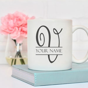 Split letter V svg split monogram V svg initial V svg | Etsy