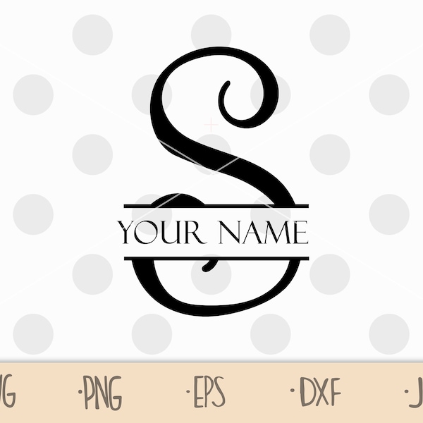 Split Letter S Svg - Etsy