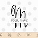 Split Letter M Svg - Split Monogram M Svg - Initial M Svg - Split ...
