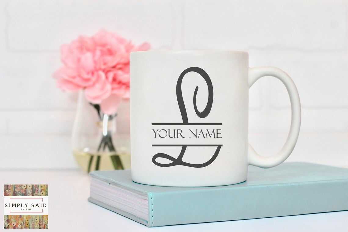 Split Letter L Svg Split Monogram L Svg Initial L Svg - Etsy