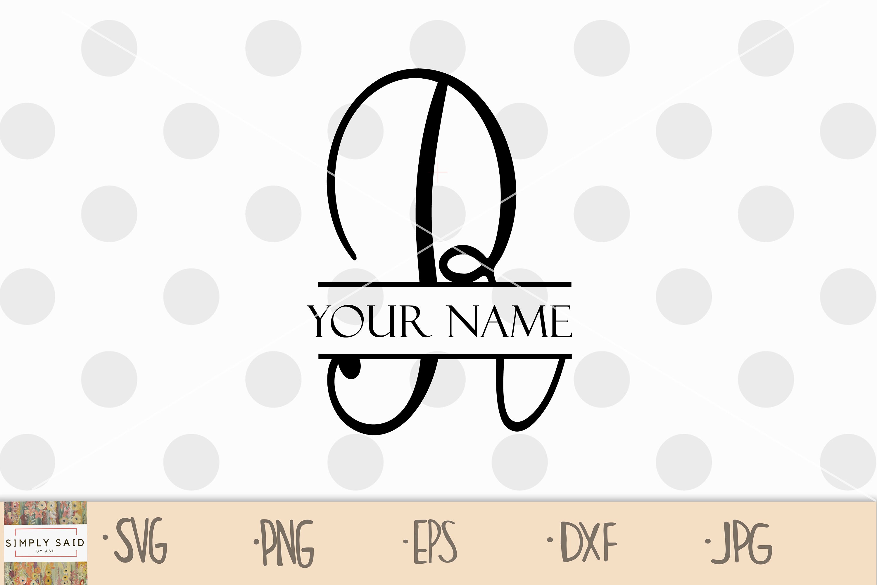 Split Letter R Svg - Split Monogram R Svg - Initial R Svg - Split ...