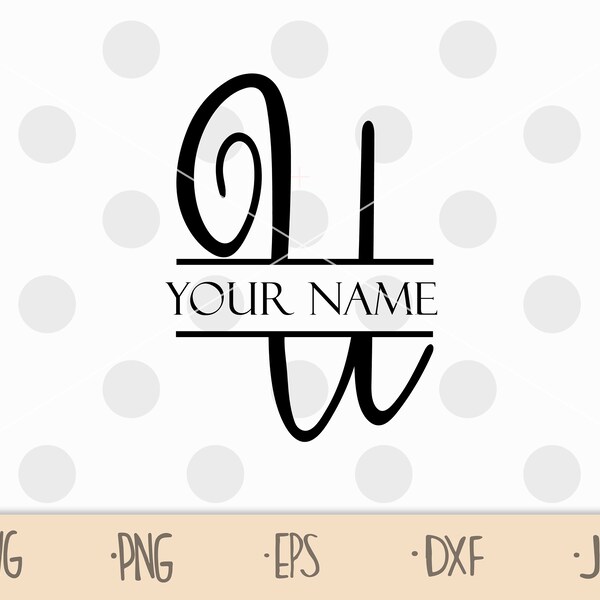 U Initial Svg - Etsy