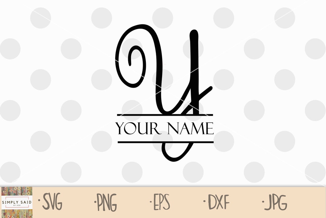 Split Letter Y Svg - Split Monogram Y Svg - Initial Y Svg - Split Initial Svg - Svg Y ...