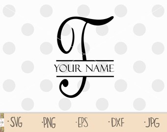 T Letter Split Monogram - Digital File With SVG and PNG File - Etsy