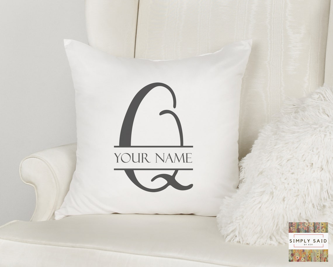 Split Letter Q Svg - Split Monogram Q Svg - Initial Q Svg - Split ...