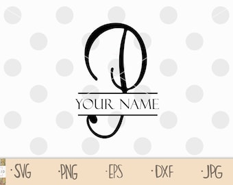 P Letter Split Monogram - Digital File With SVG and PNG File - Etsy