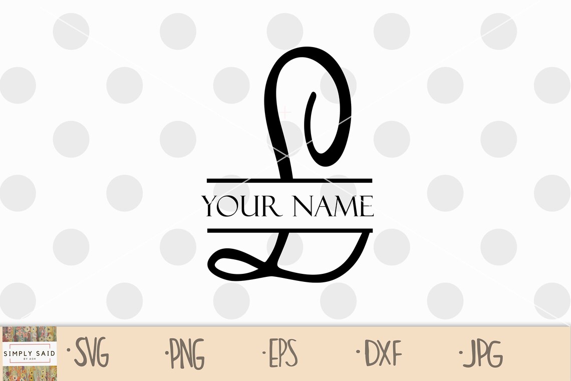 Split Letter L Svg Split Monogram L Svg Initial L Svg - Etsy UK