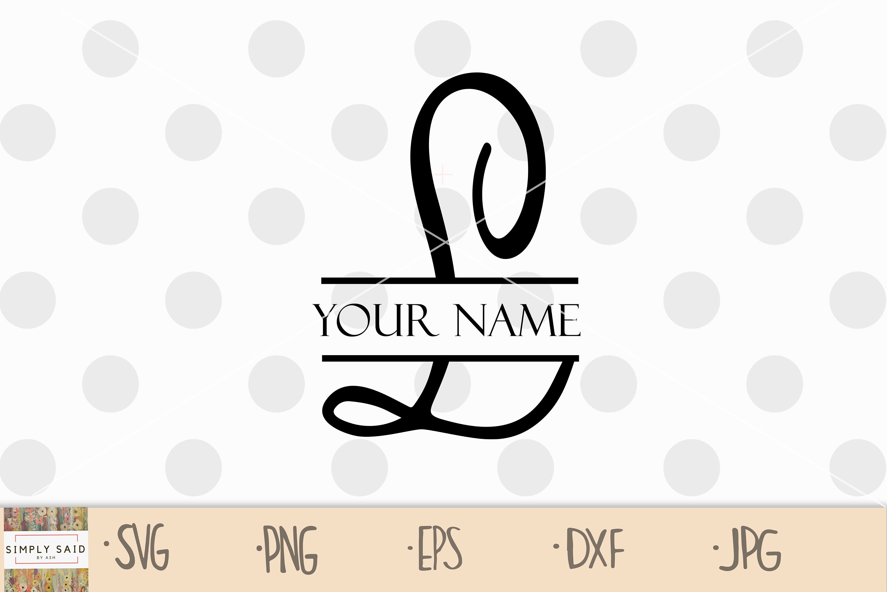 Split Letter L Svg Split Monogram L Svg Initial L Svg - Etsy UK