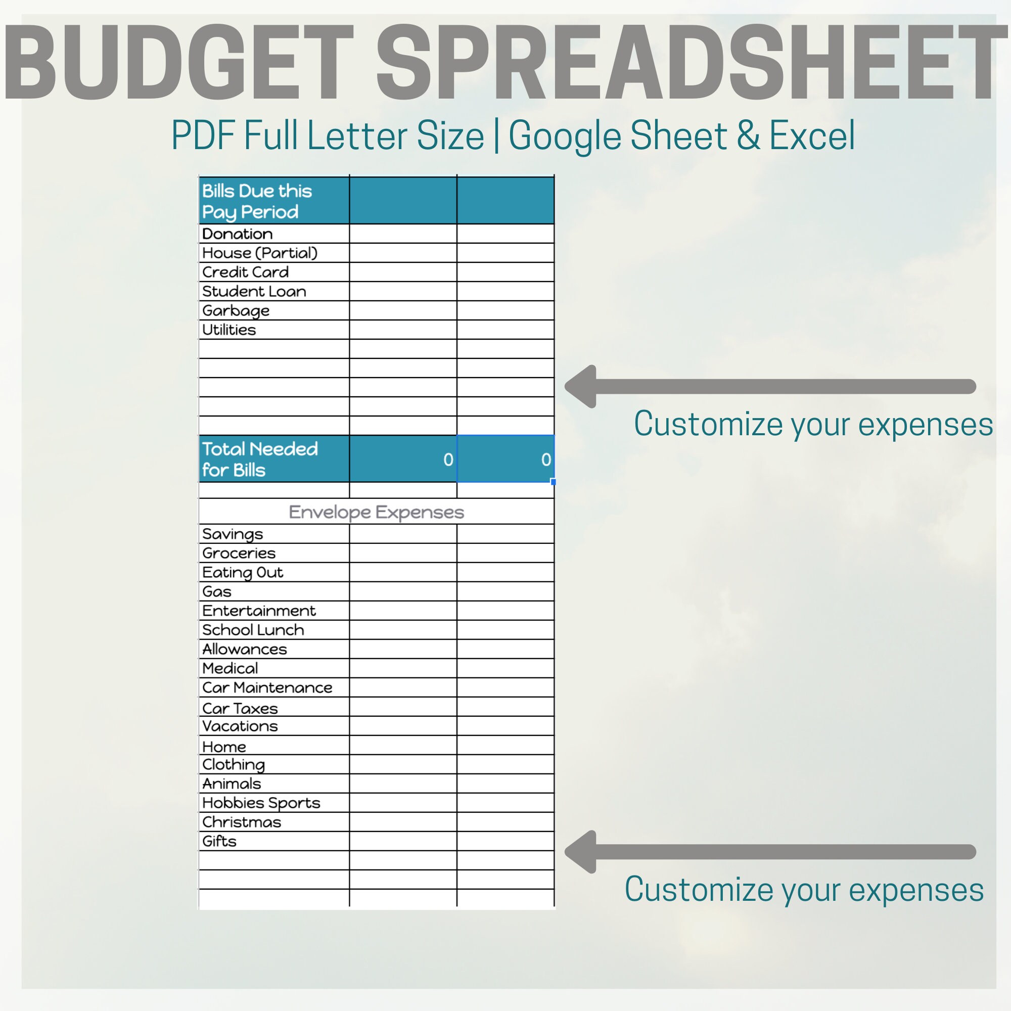 Basic Budget Template Google Sheets Rewablink