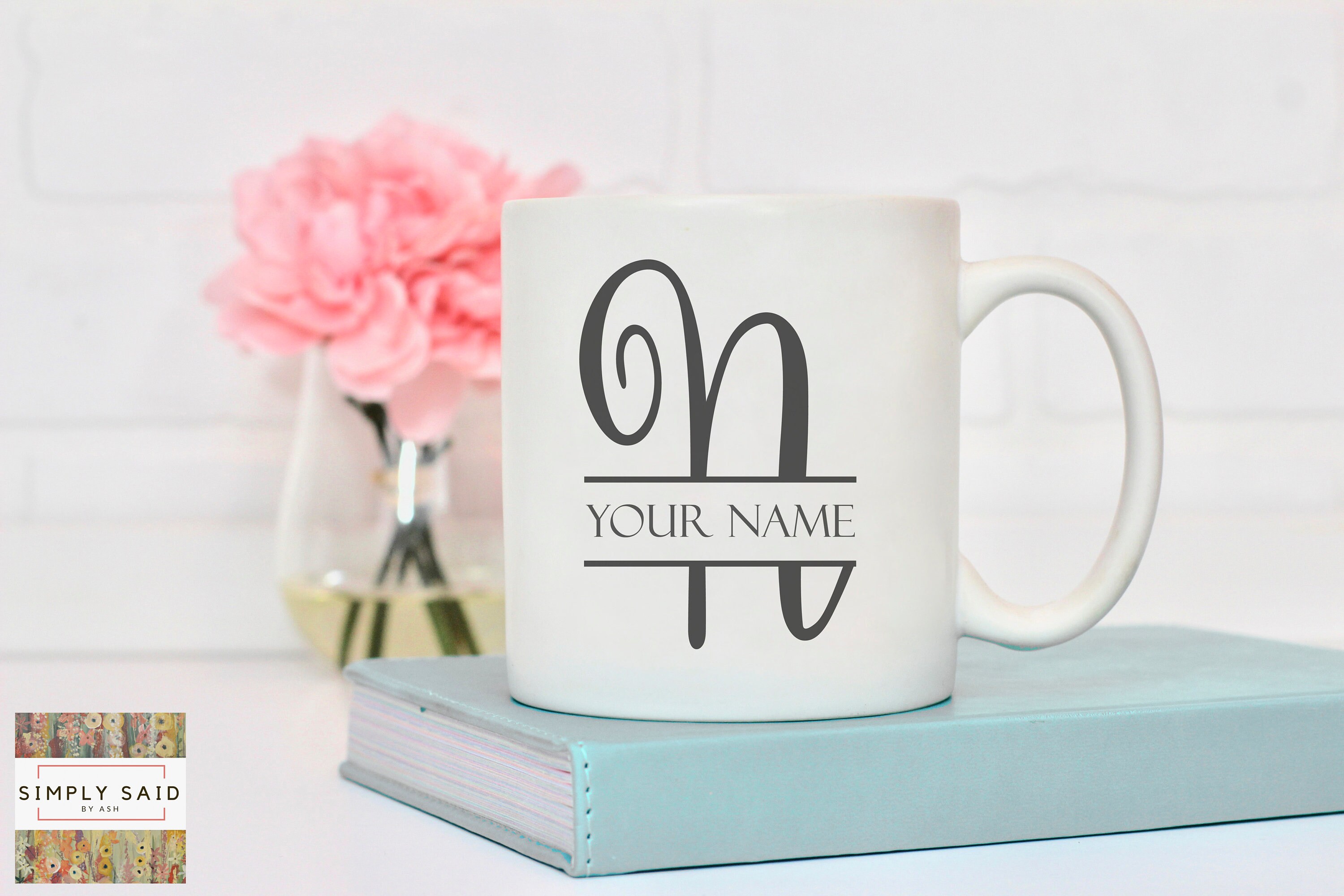 Split Letter N Svg - Split Monogram N Svg - Initial N Svg - Split ...