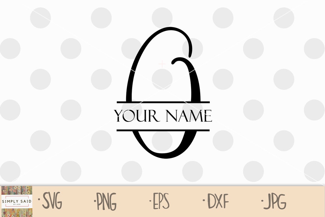 Split Letter O Svg - Split Monogram O Svg - Initial O Svg - Split ...