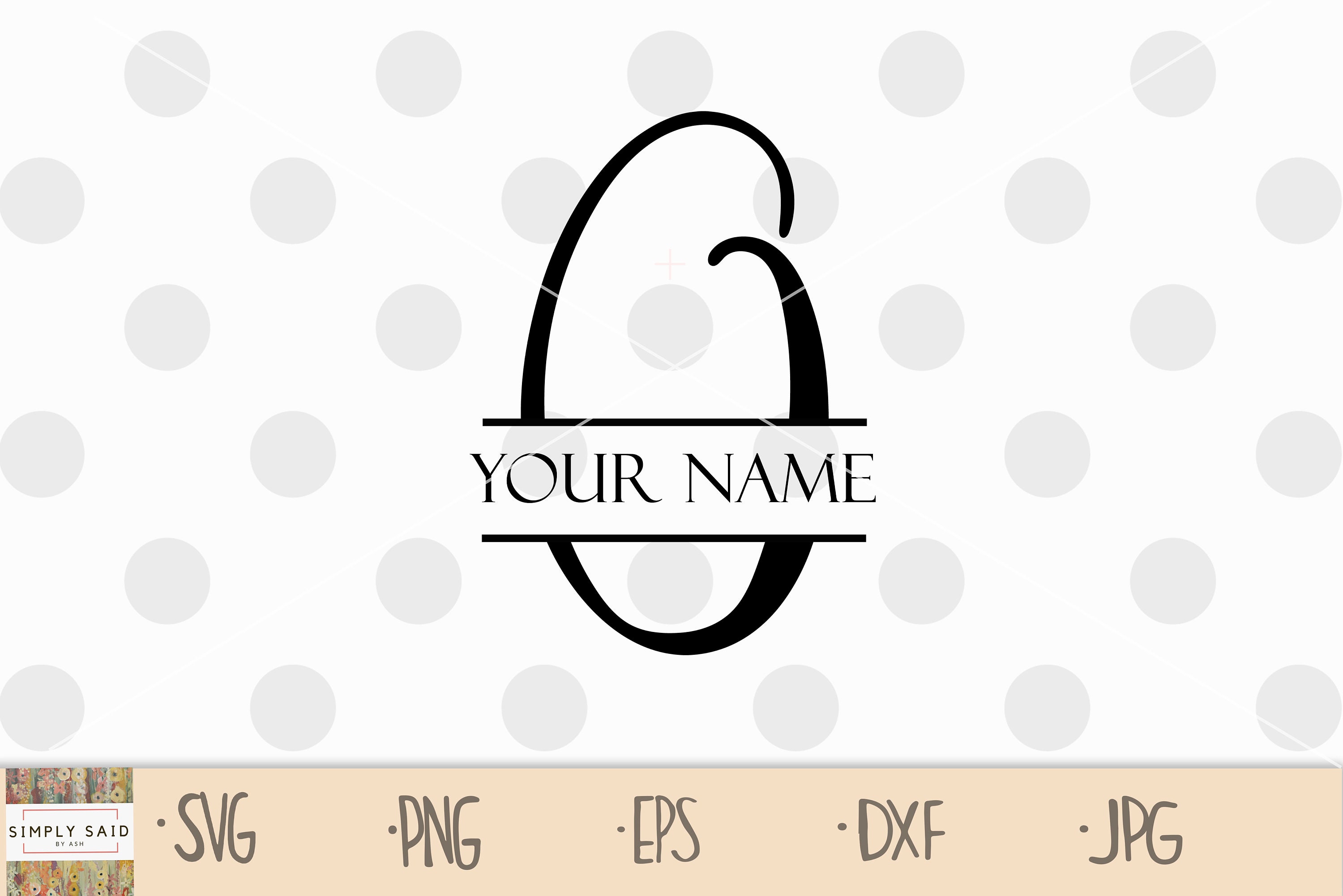 Split Letter O Svg - Split Monogram O Svg - Initial O Svg - Split ...