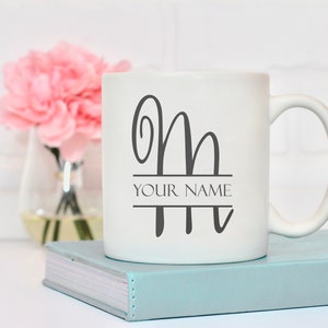 Split Letter M Svg - Split Monogram M Svg - Initial M Svg - Split ...