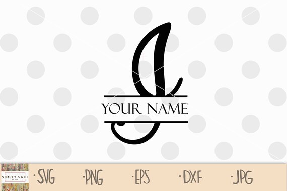 Split Letter I Svg Split Monogram I Svg Initial I Svg | Etsy