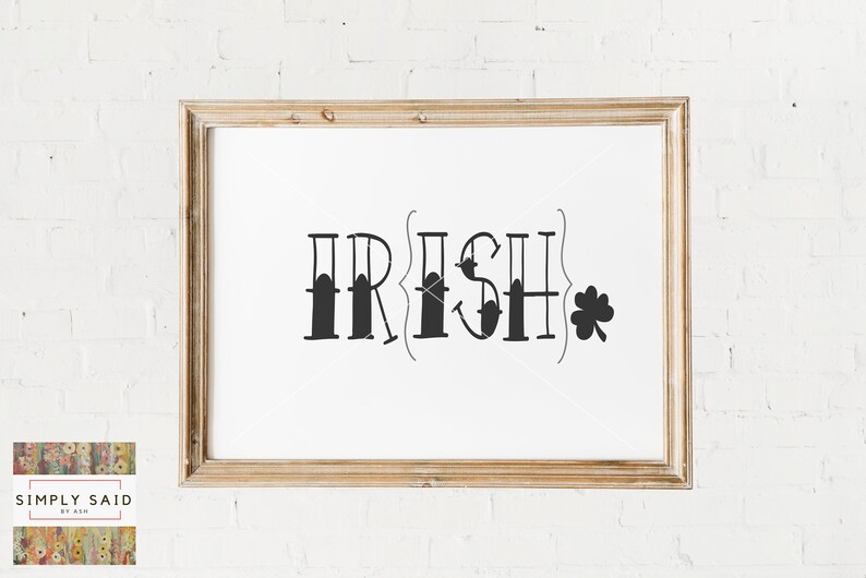 Ir (ish) | Irish SVG Cut File | Zip File Containing Svg, Jpg, Png, Dxf ...