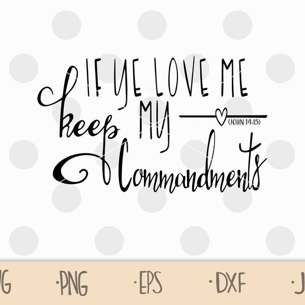 Keep My Commandments - Etsy