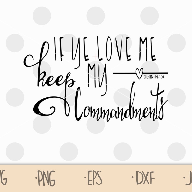 Keep My Commandments - Etsy