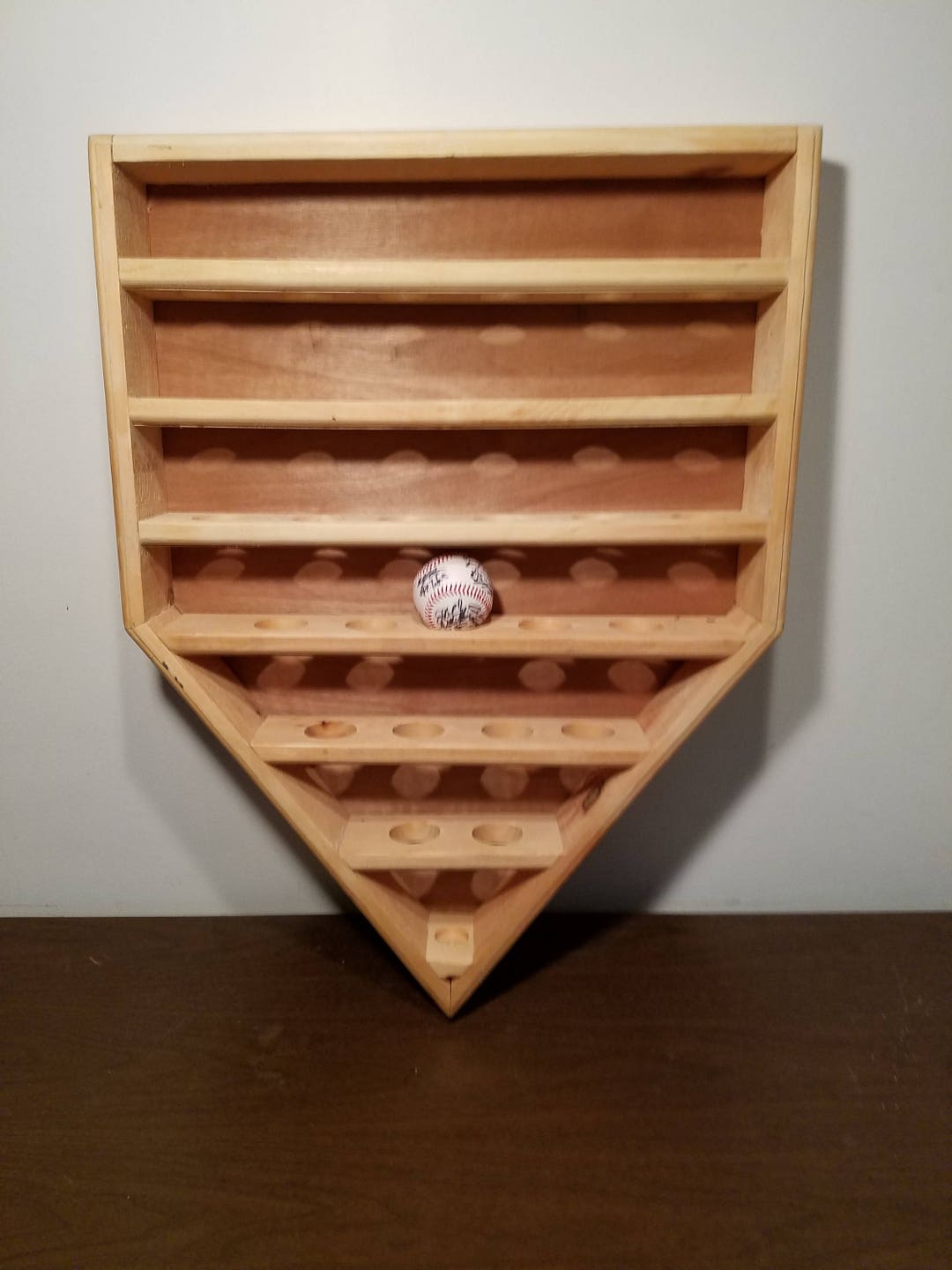 Home Plate Baseball Display Rack - Etsy