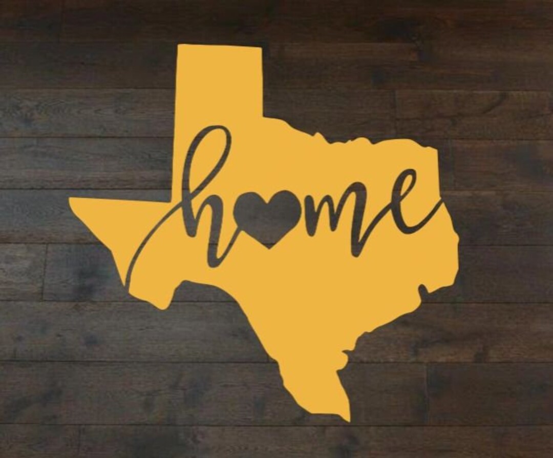 Texas Home Decal- Free Shipping - Etsy
