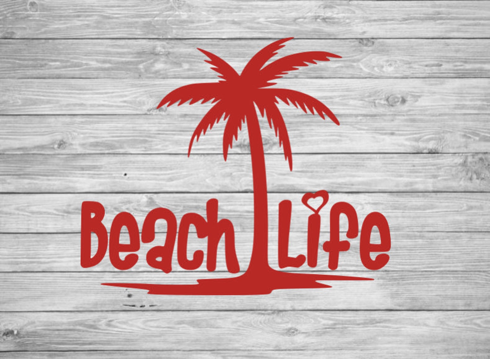 Beach Life Decal Free Shipping | Etsy